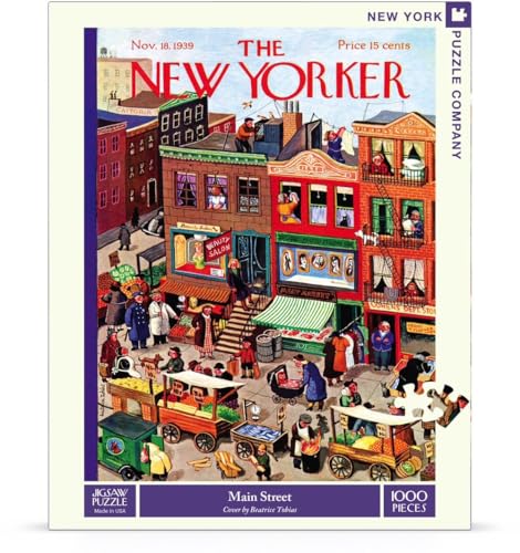New York Puzzle Company - New Yorker Main Street - 1000 Piece Jigsaw Puzzle