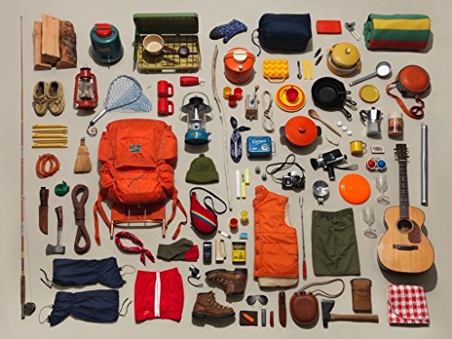 New York Puzzle Company - Jim Golden Camping Equipment - 500 Piece Jigsaw Puzzle