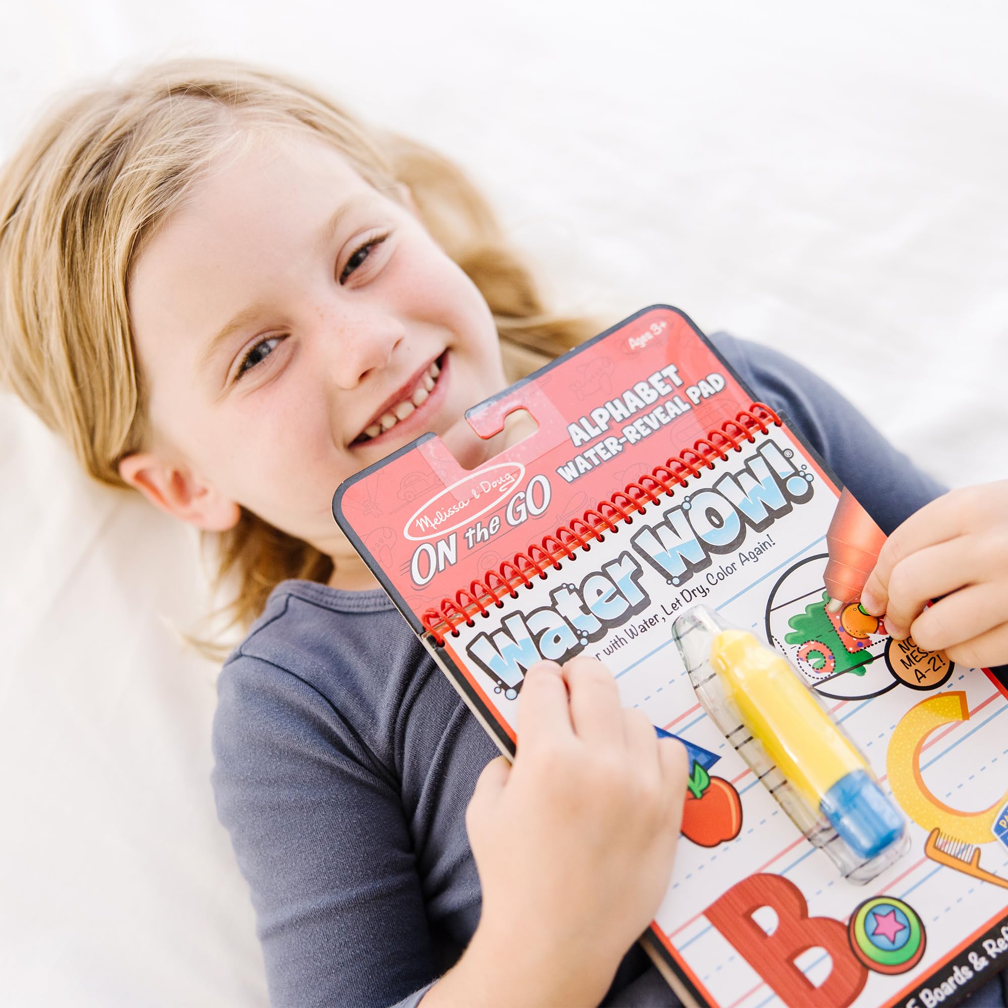 Melissa & Doug On the Go Water Wow! Reusable Water-Reveal Activity Pad - Alphabet - FSC Certified