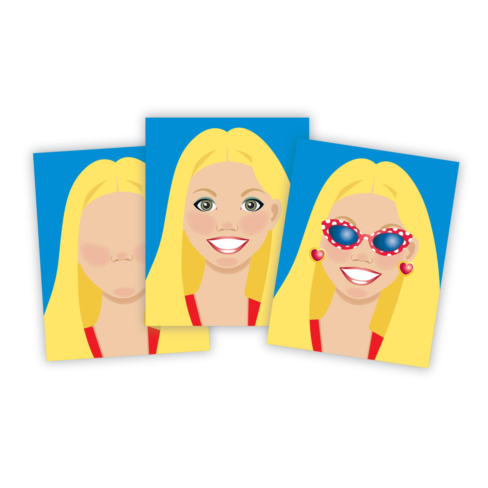 Melissa & Doug Make-a-Face Sticker Pad - Fashion Faces, 20 Faces, 5 Sticker Sheets - FSC Certified