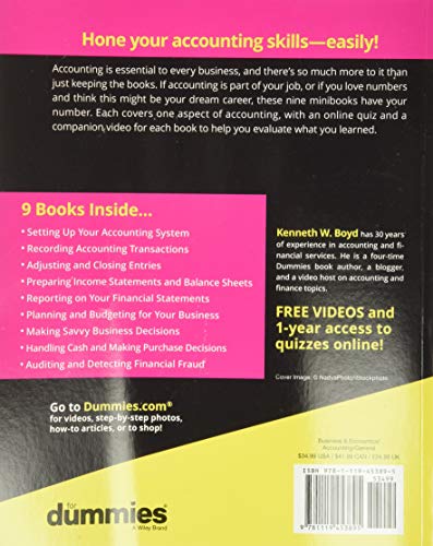 Accounting All-in-One For Dummies, with Online Practice, 2nd Edition (For Dummies (Business & Personal Finance))