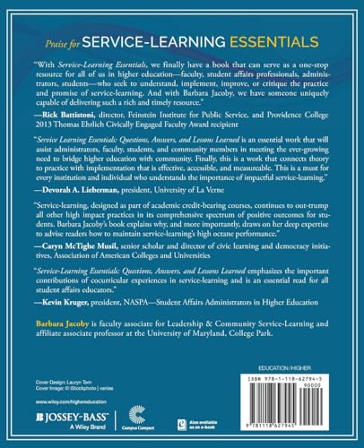 Service-Learning Essentials: Questions, Answers, and Lessons Learned (Jossey-bass Higher and Adult Education Series)