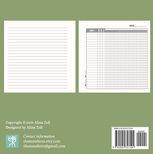 Plant Watering Journal: Log book to Keep Track and Schedule Watering Times for House Plants 8.25 x 8.25