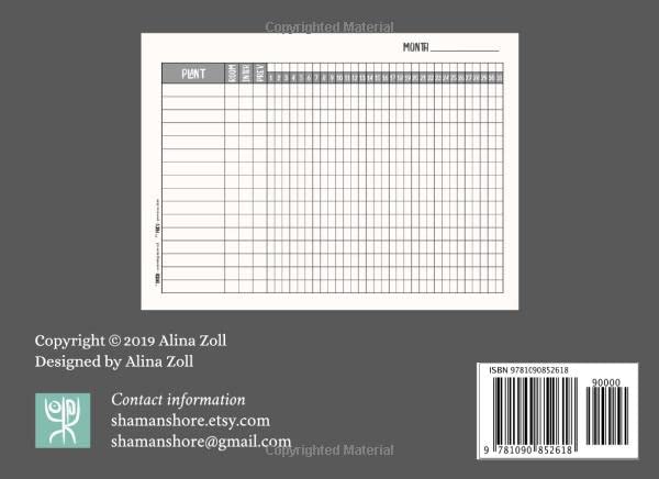 Plant Watering Notepad: A5 Log book to Keep Track and Schedule Watering Times for House Plants