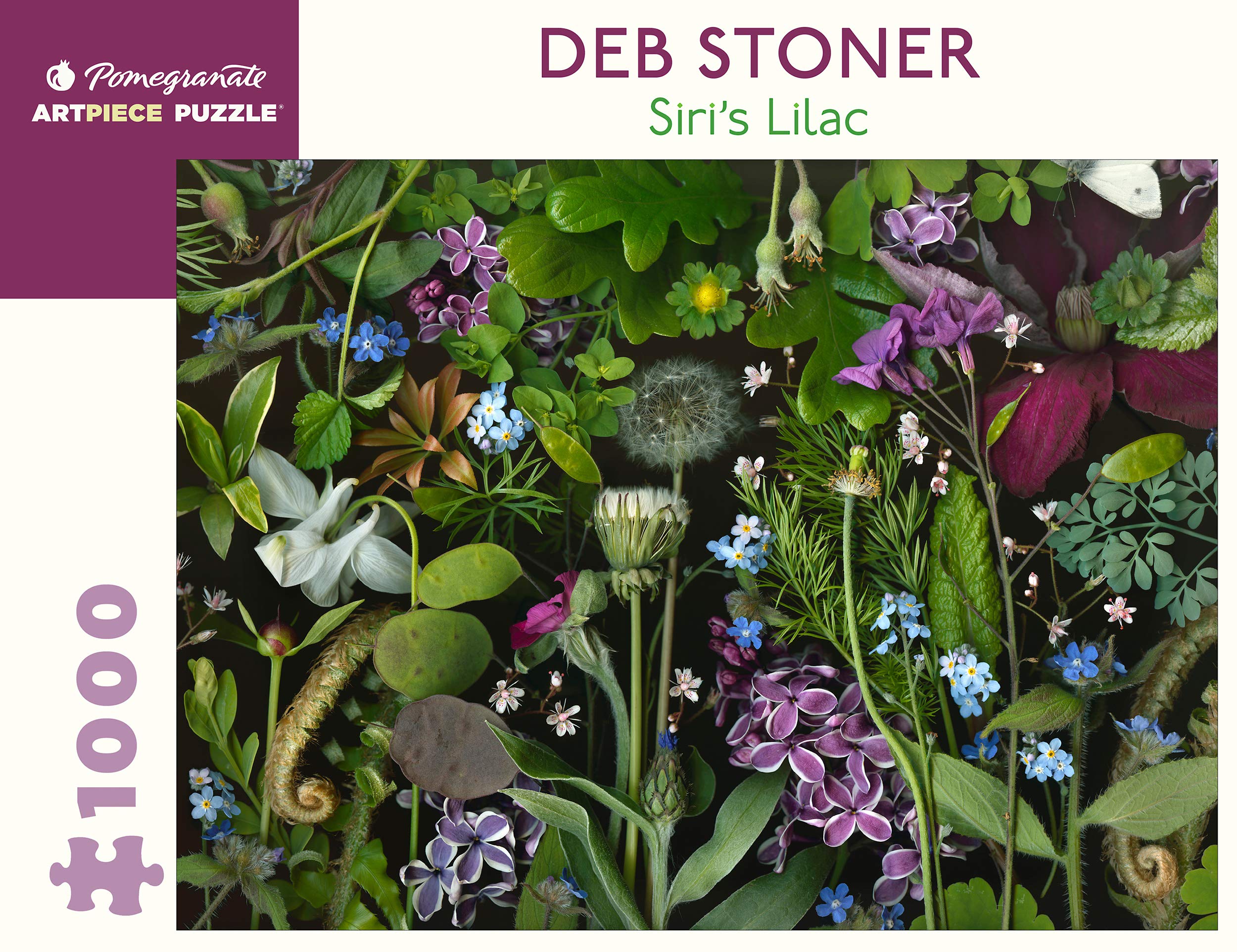 Pomegranate 1000-Piece Jigsaw Puzzle for Adults, Deb Stoner's Siris' Lilac, Matte Finish, Snug Fit