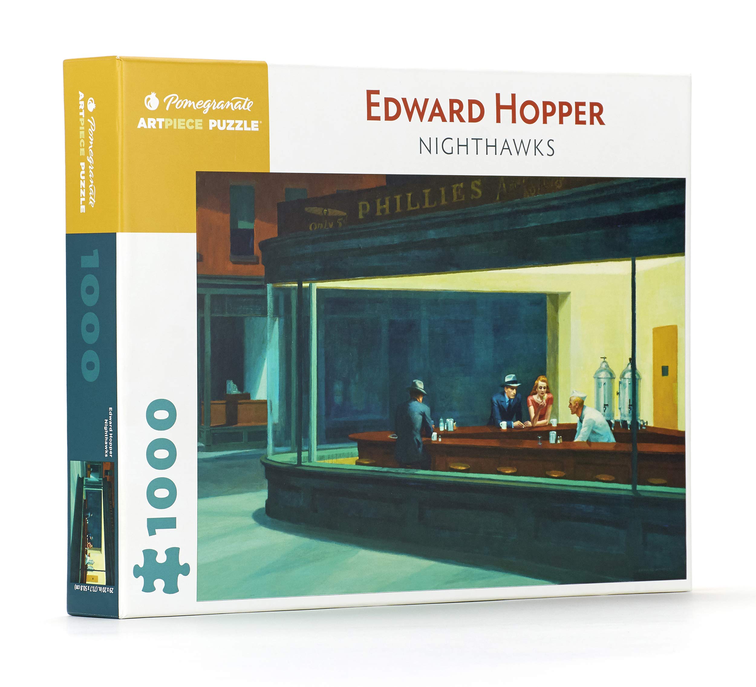 Pomegranate 1000-Piece Jigsaw Puzzle for Adults, Edward Hopper's Nighthawks, Matte Finish, Snug Fit