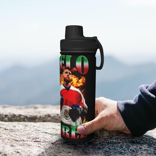 Eevikion Canelo of Alvarez Stainless Steel Insulated Tumbler Sports Water Bottle Hot and Cold Travel Cup 18oz
