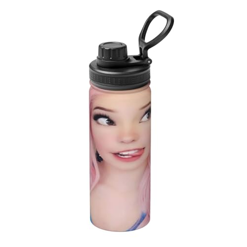 Eevikion Belle Artist Delphine Stainless Steel Insulated Tumbler Sports Water Bottle Hot and Cold Travel Cup 18oz