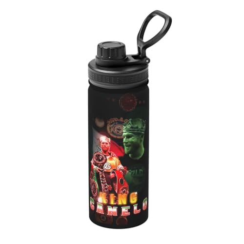Eevikion Canelo of Alvarez Stainless Steel Insulated Tumbler Sports Water Bottle Hot and Cold Travel Cup 18oz