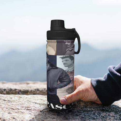Eevikion Pedro Actor Pascal Stainless Steel Insulated Tumbler Sports Water Bottle Hot and Cold Travel Cup 18oz