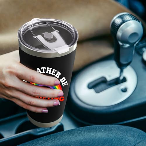 I'd Rather Be Thrifting Travel Coffee Tumbler Skinny For Godfather Outdoor