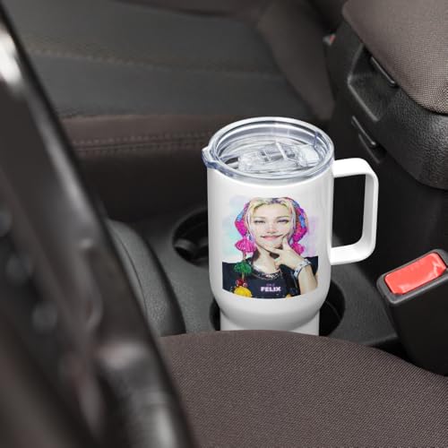 GIYOMGIYOM Felix Mexico Concert Inspired Travel Mug with a Handle– SKZ Fan STAY Must-Have (25oz / 40oz)