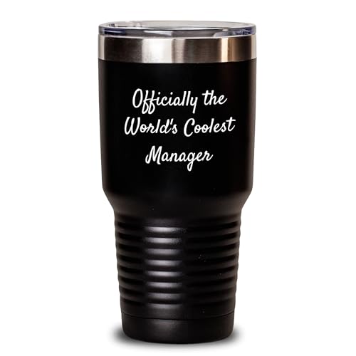 Funny Officially The World's Coolest Manager Gifts from Men to Manager Tumbler for Mother's Day Unique Gifts