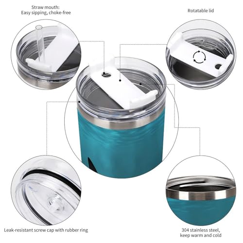 Hammerhead Shark Tumbler with Handle Travel Mug Water Bottle Tea Coffee Cup White-style
