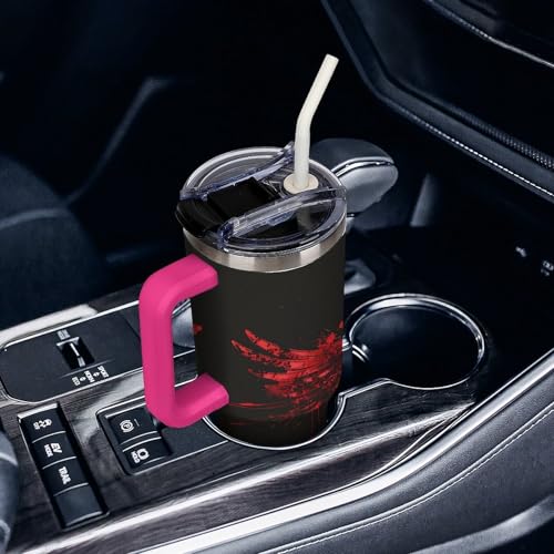 Russia Hammer Flags Hook Ussr Sickle 40 Oz Tumbler Insulated Stainless Steel Water Bottle Travel Mug Car Cup with Handle And Straw