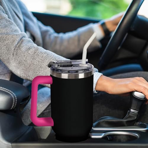 French Horn 40 Oz Tumbler Insulated Stainless Steel Water Bottle Travel Mug Car Cup with Handle And Straw