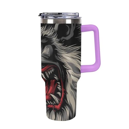 Krampus Of The Yule Lord 40 Oz Tumbler Insulated Stainless Steel Water Bottle Travel Mug Car Cup with Handle And Straw