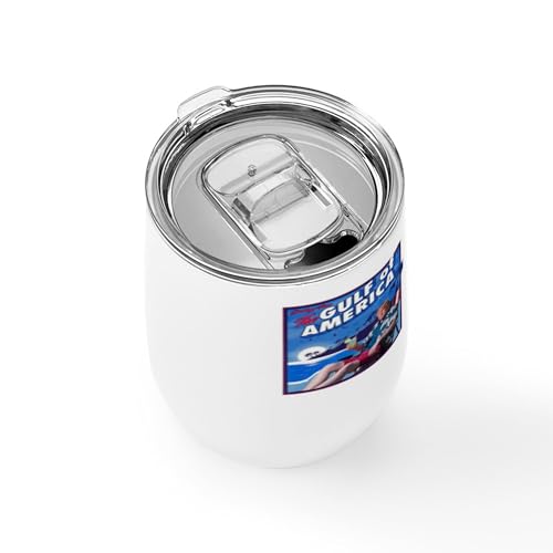 CafePress Gulf Of America Trump 2025 Insulated Wine Tumbler 12 oz