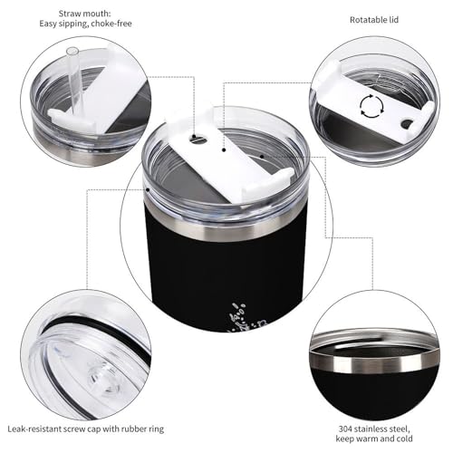 Skiing Ski Freeride 40OZ Tumbler Stainless Steel Travel Mug Water Bottle Car Cup Tea Cups with Lid Black-style