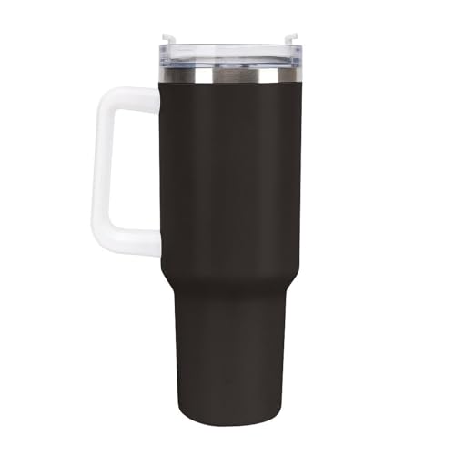 Bee Moon 40OZ Tumbler Stainless Steel Travel Mug Water Bottle Car Cup Tea Cups with Lid White-style