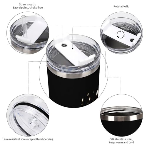 Cute Frog Mushroom 40OZ Tumbler Stainless Steel Travel Mug Water Bottle Car Cup Tea Cups with Lid White-style