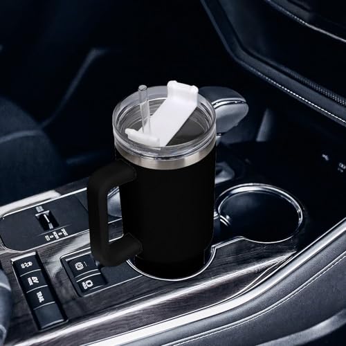 Pitbull Mom 40OZ Tumbler Stainless Steel Travel Mug Water Bottle Car Cup Tea Cups with Lid Black-style