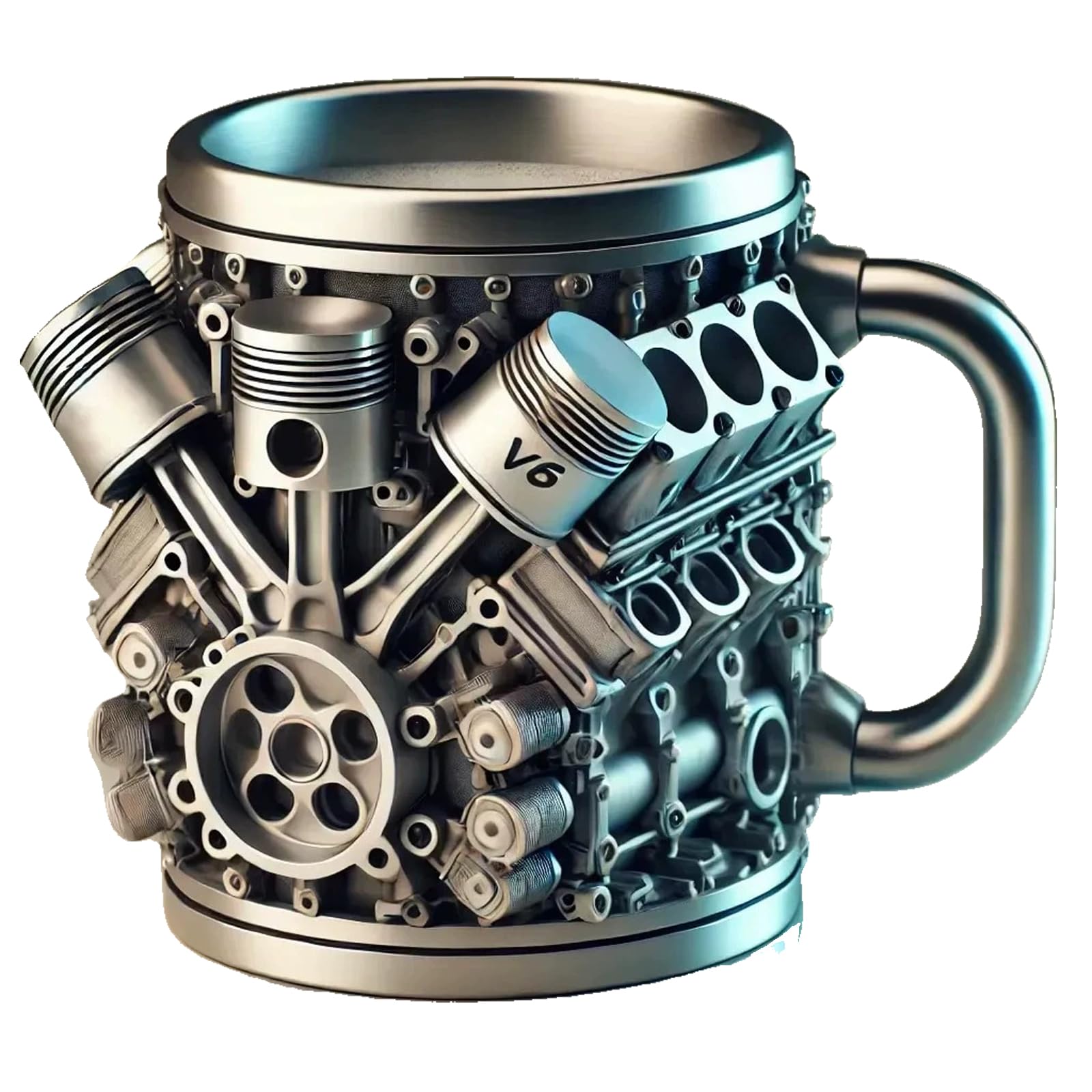 HHWZOH V8 Engines Stainless Steel Cup Double-Wall Vacuum Insulated Tumbler for Hot & Cold DrinksLeakproof,Sweatproof, Perfect for Travel, Gym, Office