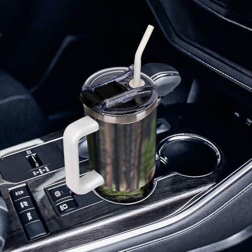 Horse in The Rain Forests Insulated Tumblers with Handle Stainless Steel Coffee Mug Funny Travel Cup with Lid Straw 40oz
