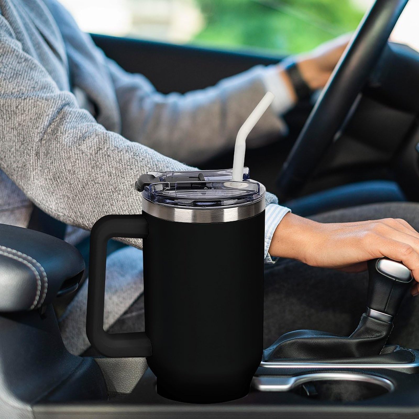 Weed Dabs Insulated Tumblers with Handle Stainless Steel Coffee Mug Funny Travel Cup with Lid Straw 40oz