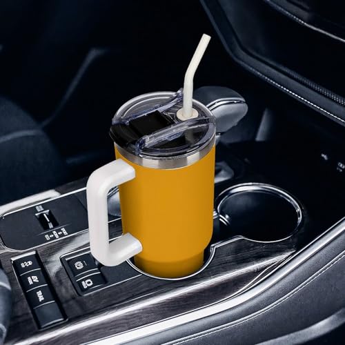 Black Cat with Octopus Tentacles Insulated Tumblers with Handle Stainless Steel Coffee Mug Funny Travel Cup with Lid Straw 40oz