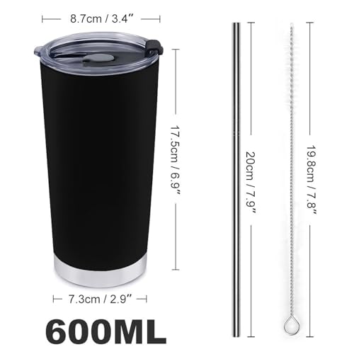 Rasta Lion Head 20 Oz Travel Coffee Mug with Lid Tumbler Drinking with Straw Brush Water Car Cup