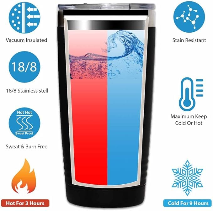 Flairy Land Euchre Stainless Tumbler Black 20oz - Jdwging - Gift for Euchre Card Game Set Score Keepers Lovers Player Party Supplies