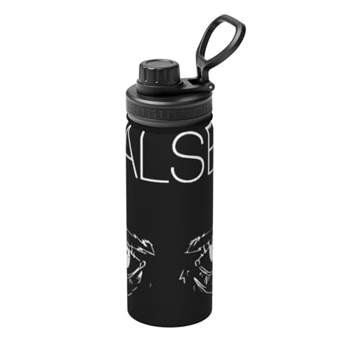 HIKTIEK Halseys Stainless Steel Insulated Tumbler Sports Water Bottle Hot and Cold Travel Cup 18oz