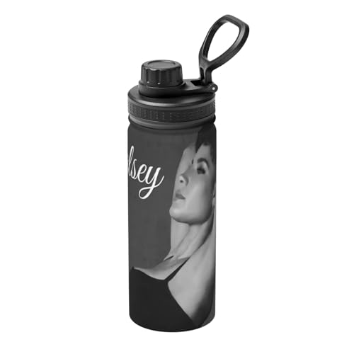 HIKTIEK Halseys Stainless Steel Insulated Tumbler Sports Water Bottle Hot and Cold Travel Cup 18oz