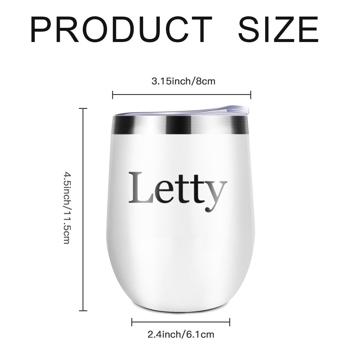 Jgksbqv Personalized Custom Wine Tumblers 12 OZ Design Your Own Stainless Steel Travel Coffee Cup for Dad Mom Friends, Green