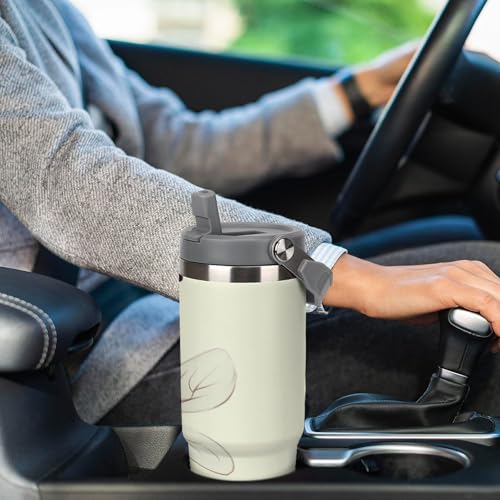 YTLKGFP 30 Oz Large Capacity Car Cup Cute Bee Tumbler with Handle Straw Lid Insulated Stainless Steel Water Bottle Travel Mug Leak-proof Car Cup Keeps Cold Or Hot