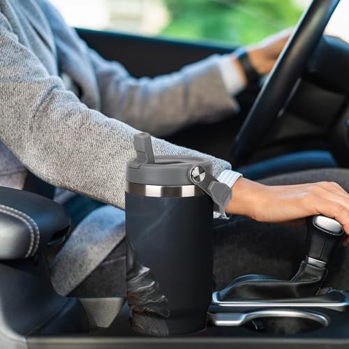 YTLKGFP 30 Oz Large Capacity Car Cup Grim Reaper Tumbler with Handle Straw Lid Insulated Stainless Steel Water Bottle Travel Mug Leak-proof Car Cup Keeps Cold Or Hot