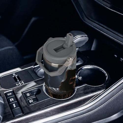 YTLKGFP 30 Oz Large Capacity Car Cup Grim Reaper Tumbler with Handle Straw Lid Insulated Stainless Steel Water Bottle Travel Mug Leak-proof Car Cup Keeps Cold Or Hot