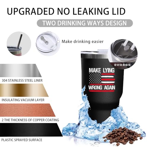Make Lying Wrong Again Human’s Rights Coffee Tumbler Gym For Grandma For Office