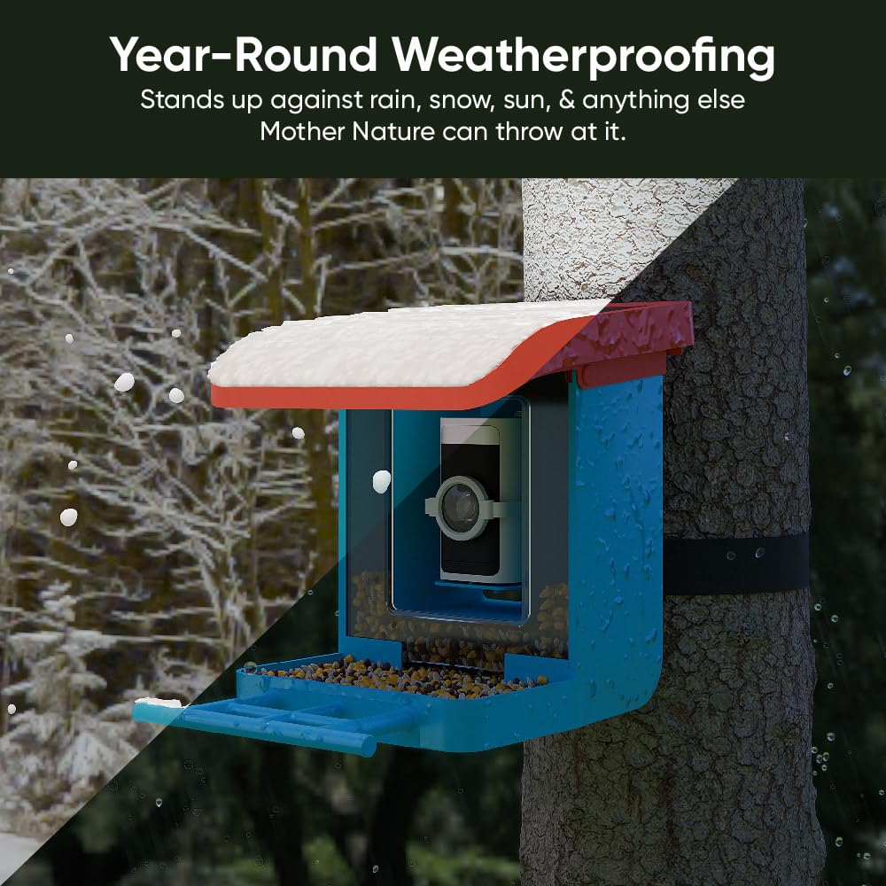 Bird Feeder Camera Case Compatible with Wyze Battery Camera Pro, Wyze Cam Outdoor v1/v2, Wyze Camera v4/v3/v3 Pro (Wyze Solar Panel Included)