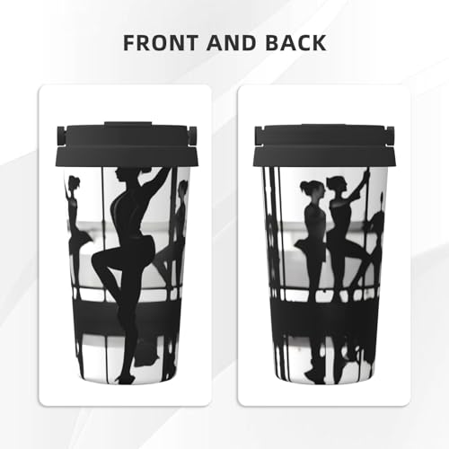 WANGZHAO new love gymnastics Print Double Wall Stainless Steel Vacuum Insulated Tumbler Cup Home Thermal Cup