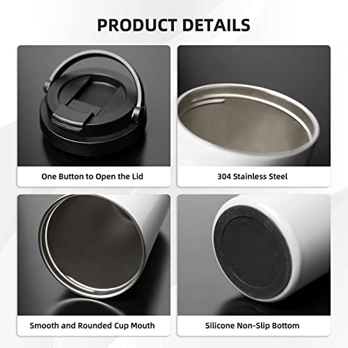WANGZHAO Musical Guitar patterns Print Double Wall Stainless Steel Vacuum Insulated Tumbler Cup Home Thermal Cup