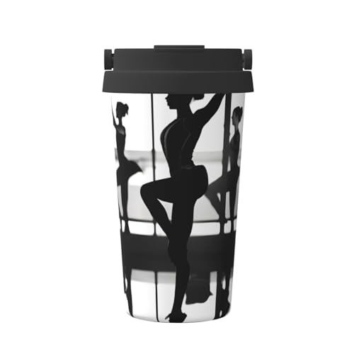 WANGZHAO new love gymnastics Print Double Wall Stainless Steel Vacuum Insulated Tumbler Cup Home Thermal Cup