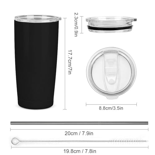 Cerebral Palsy Awareness Green 20 OZ Stainless Steel Tumbler Travel Car Coffee Mug with Straw Lid Cleaning Brush Coffee Tumbler Mug for Women Men