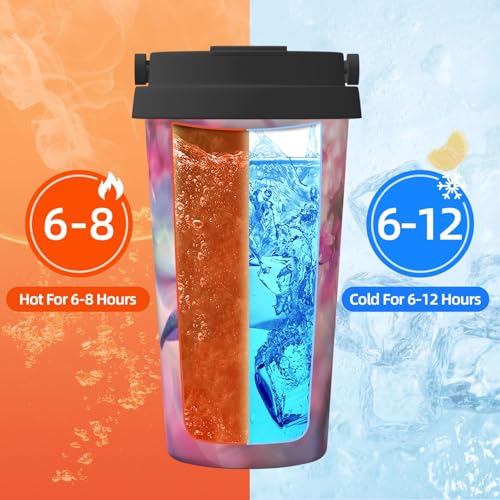 WANGZHAO Humming bird Print Double Wall Stainless Steel Vacuum Insulated Tumbler Cup Home Thermal Cup