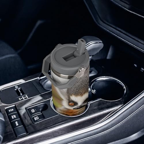 SYJTGDE Large Capacity Car Cup Monkey Lemur Cute Fashionable Upgrade Car Cup Advanced And Beautiful Travel Cup