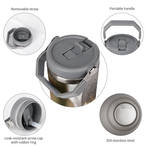 SYJTGDE Large Capacity Car Cup Monkey Lemur Cute Fashionable Upgrade Car Cup Advanced And Beautiful Travel Cup
