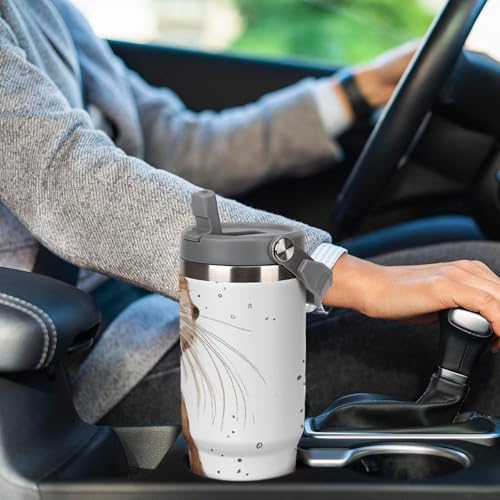 SYJTGDE Large Capacity Car Cup Sea Otter Fashionable Upgrade Car Cup Advanced And Beautiful Travel Cup