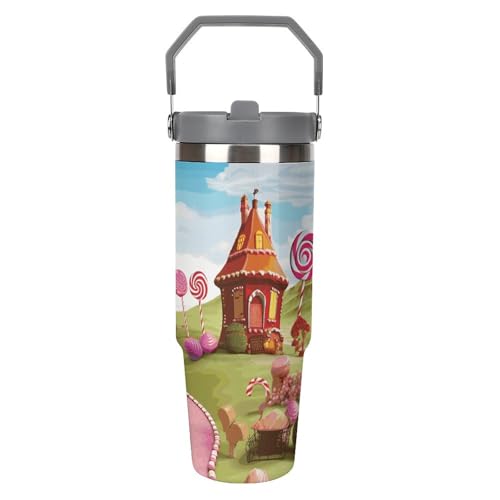 SYJTGDE Large Capacity Car Cup Candy Land_76682316 Fashionable Upgrade Car Cup Advanced And Beautiful Travel Cup
