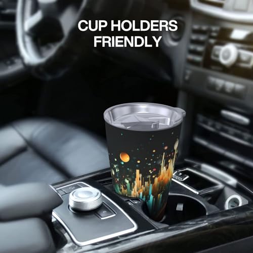 AYCZN Book 20 OZ Tumbler Stainless Steel Travel Coffee Mug, Education Learning Insulated Water Bottle with Lid and Straws Leakproof Thermal Cup